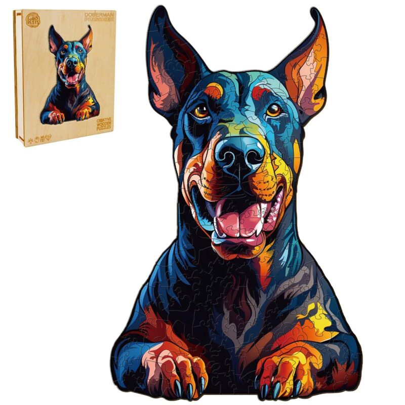 Doberman Pinscher Wooden Jigsaw Puzzle - Montojoy