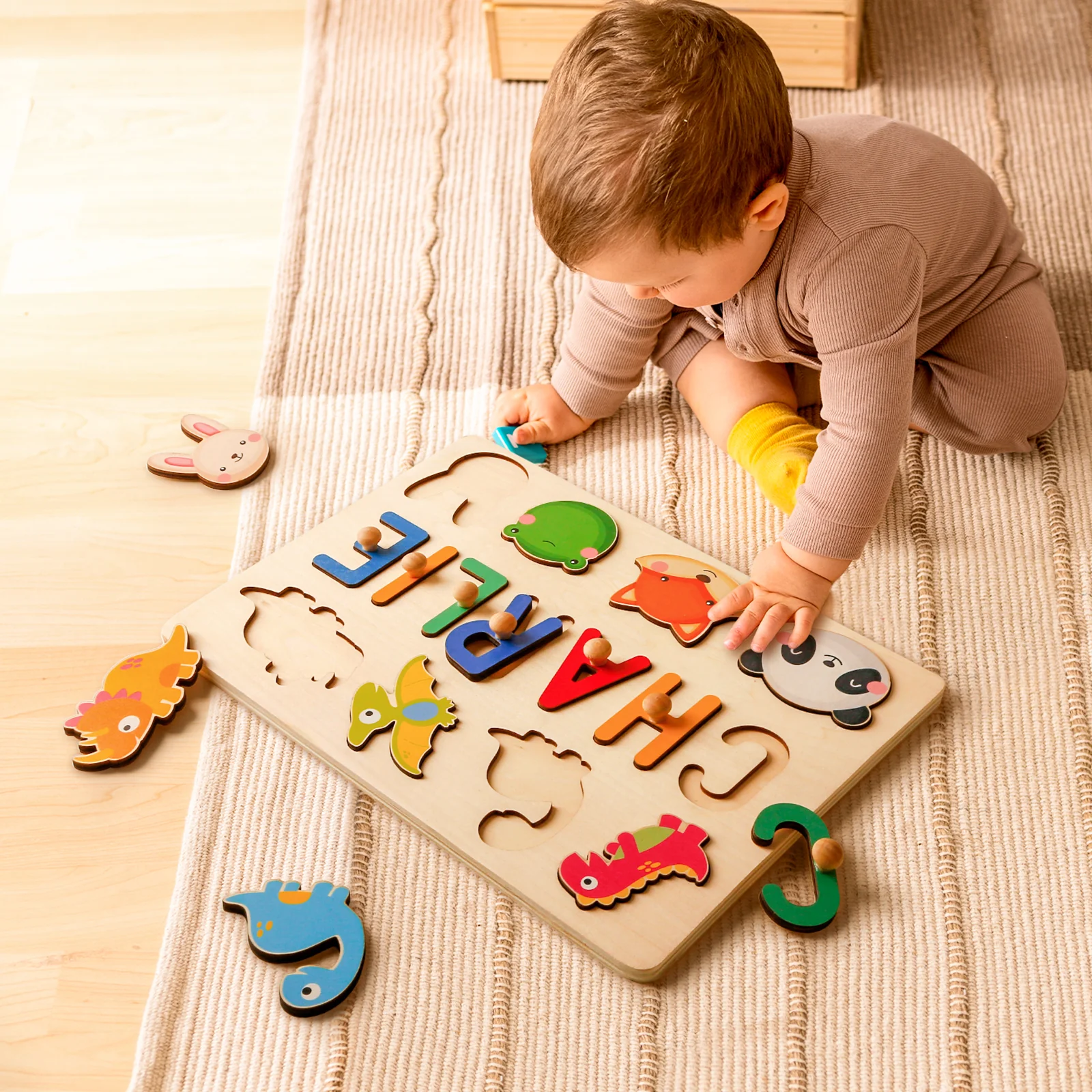 Exploring the Delight of Custom Wooden Baby Name Puzzles - Montojoy